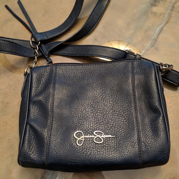 Jessica Simpson | Bags | Jessica Simpson Navy Blue Satchel | Poshmark